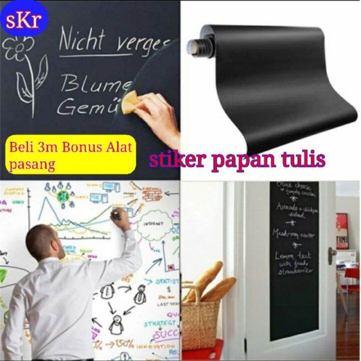 STIKER PAPAN TULIS/STIKER WHITE BOARD/WALLPAPER PAPAN TULIS | Lazada ...