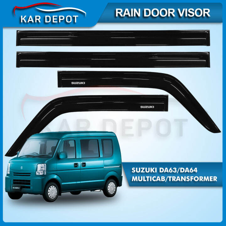 SUZUKI MULTICAB DA63/DA64/ TRANSFORMER Black Rain Visor/Sun Guard ...
