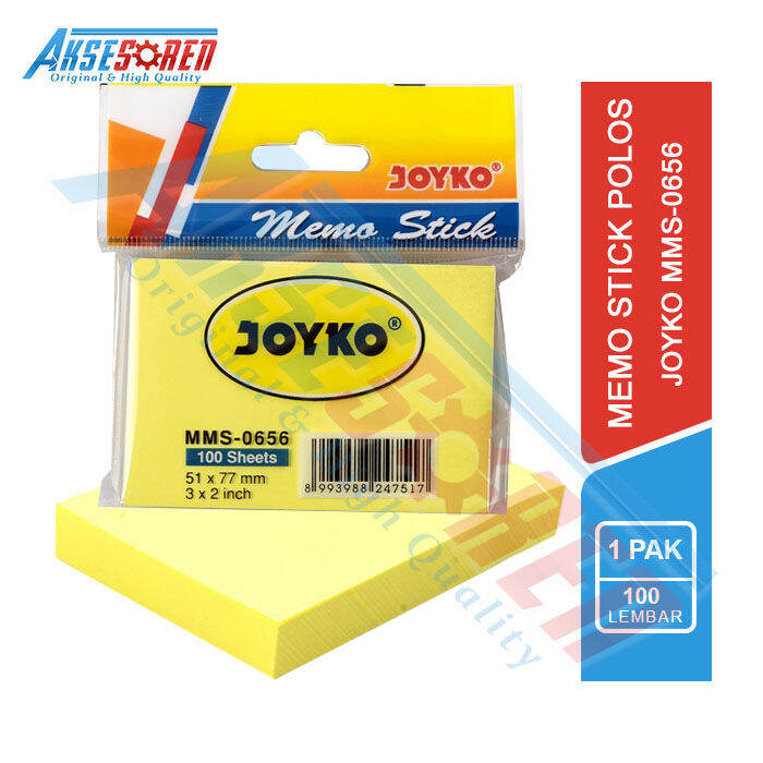 Memo Stick Joyko Sedang [MMS-0656] / Sticky Note Polos Persegi / Kertas ...