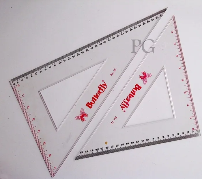 Butterfly Penggaris Plastik Segitiga No.12 Segi Tiga Triangle Plastic ...