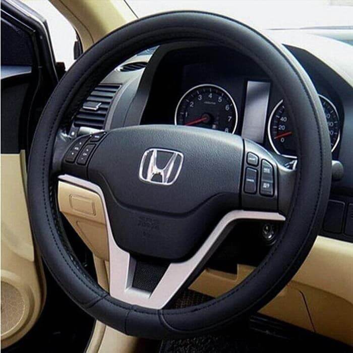 Cover Stir Sarung Stir Mobil Daihatsu Sigra Kulit Simple Elegant Hitam ...