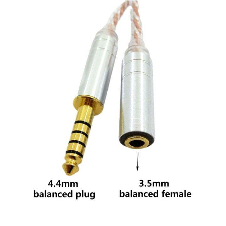 HIFI Balance Audio Cable Male 2.5mm to 3.5mm 4.4mm Female Headphone ...