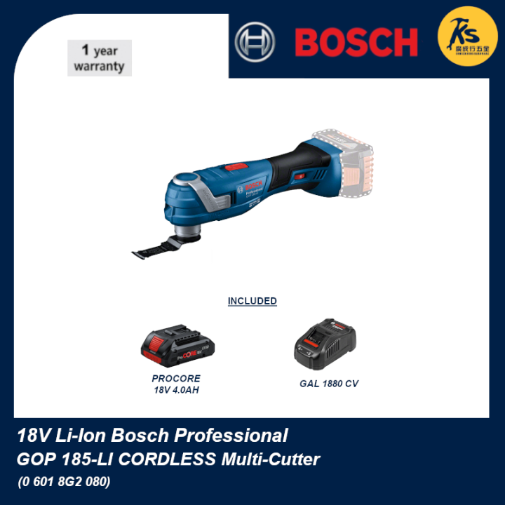 BOSCH 18V Cordless Multi Cutter GOP 185-LI Professional ( 0 601 8G2 080 ...