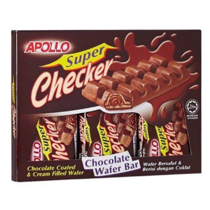 Apollo Super Checker Chocolate Wafer Bar Box Set (3PCS X 150G) | Lazada
