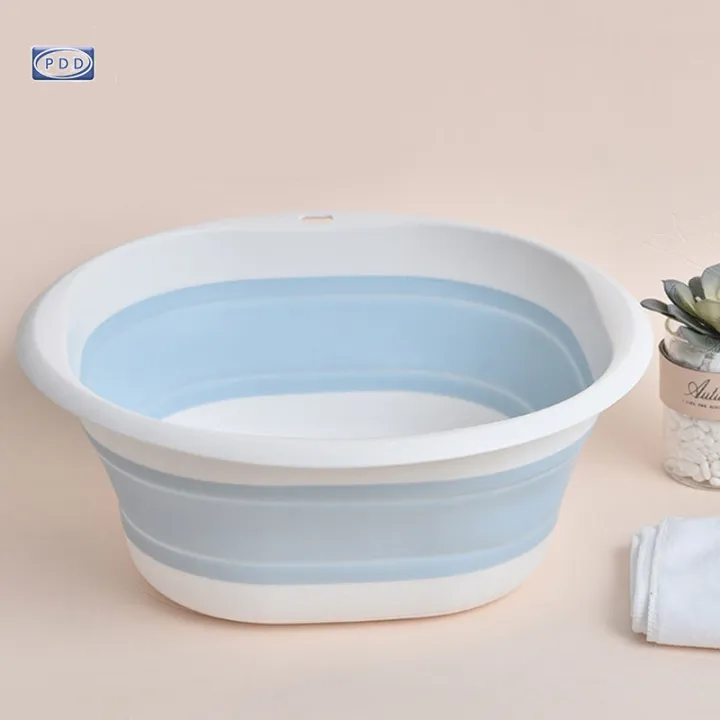 PDD Plastic Folding Basins Portable Wash Basins Folding Laundry Tub ...