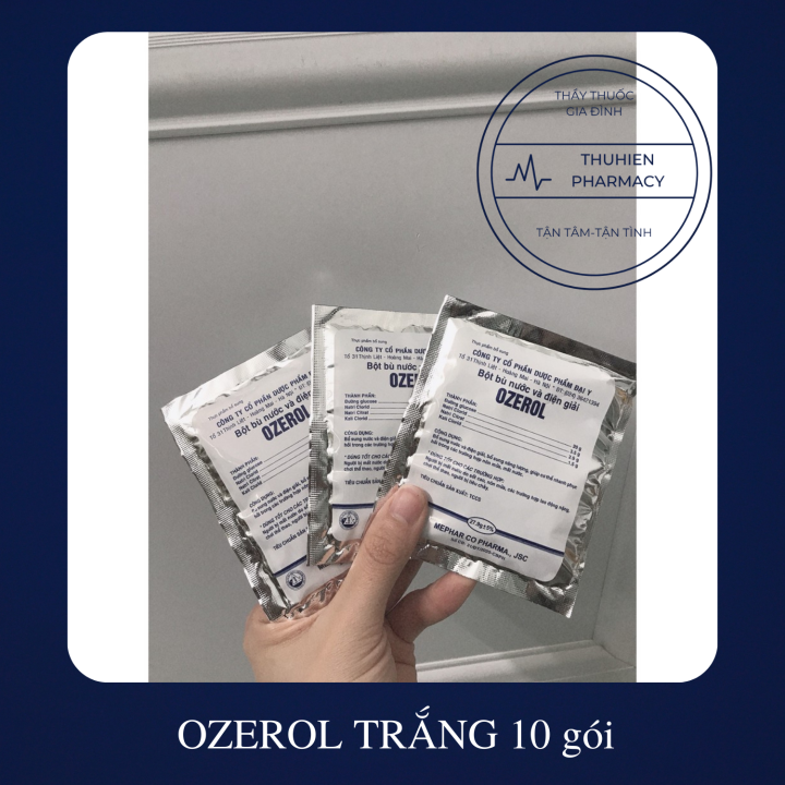 OZEROL trắng (Oresol trắng) - Bột bù nước và điện giải (10 gói) | Lazada.vn