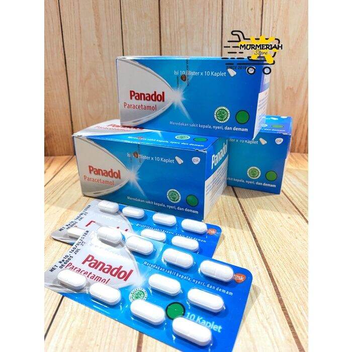 PANADOL BIRU strip isi 10 kaplet - Obat sakit kepala, Nyeri & Demam ...