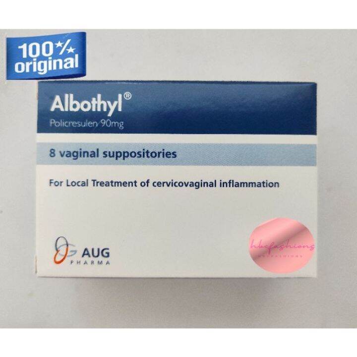 Original Albothyl Vaginal suppository 1Box 8pcs | Lazada PH