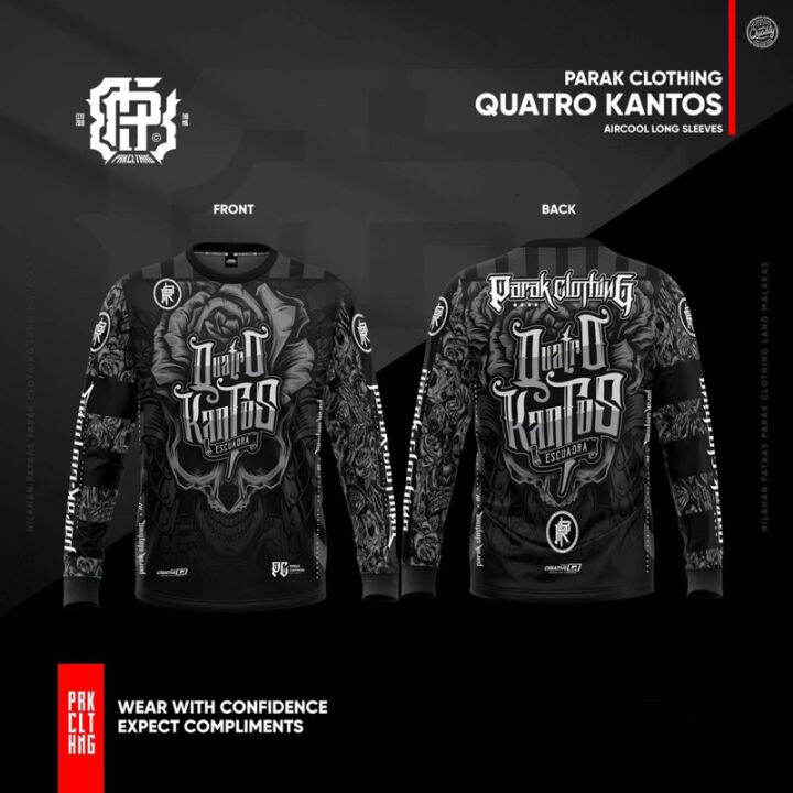PARAK CLOTHING quatro kantos design long sleeves aircool riding jersey ...