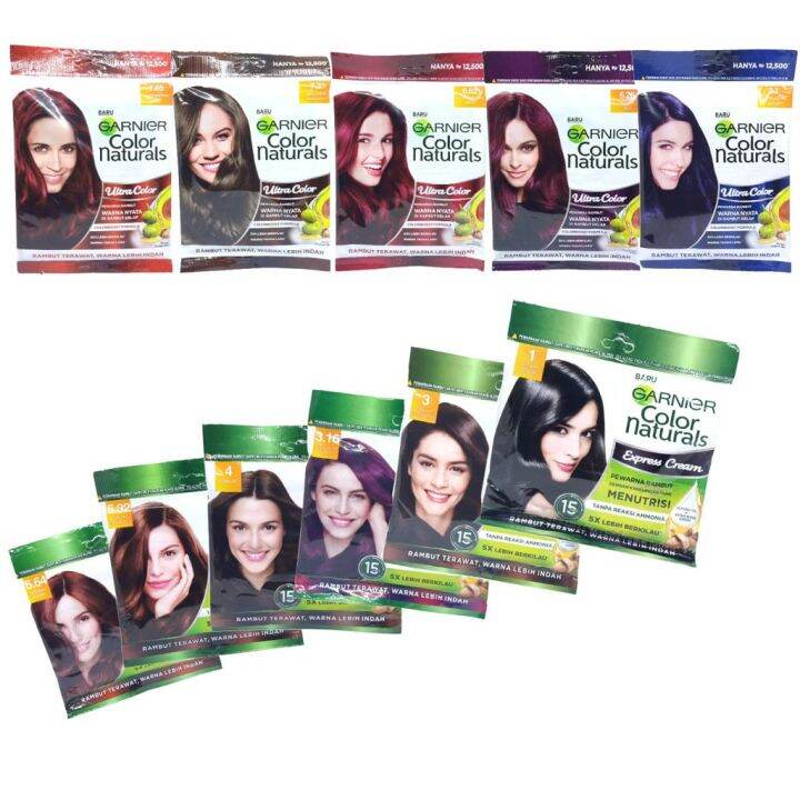 GARNIER Color Naturals - Cat Rambut | Pewarna Rambut - Garnier Hair ...
