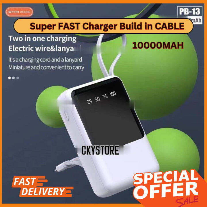 Onda/DNA Design PB-13 Power Bank 10000mAh Super Fast Charge + Built In ...