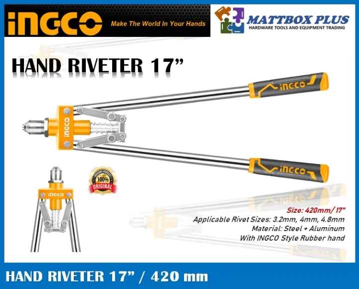 INGCO HAND RIVETER 17" / 420MM | Lazada PH