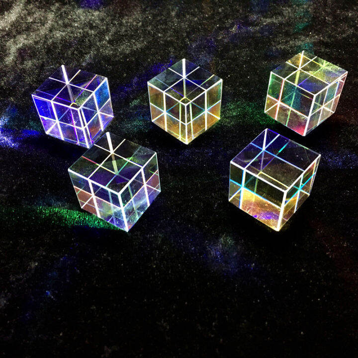 Color prism 25*25*25mm cubic of six-sided light Valentine's Day gift ...