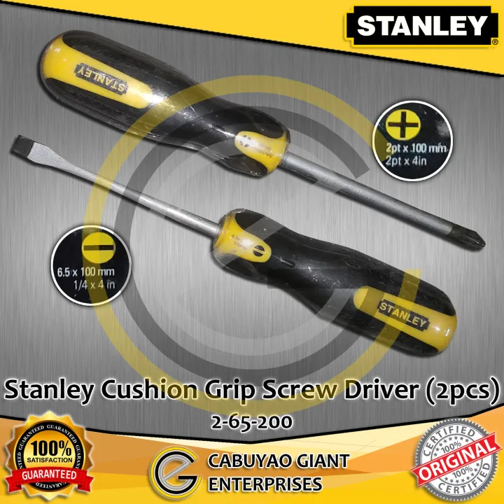 Stanley Cushion Grip Screw Driver (2 pcs/set) (2-65-200) | Lazada PH