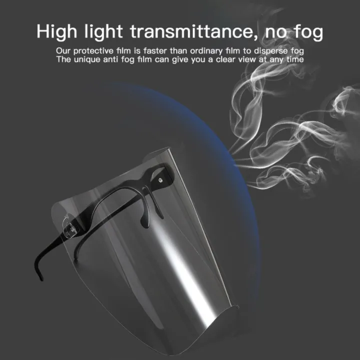 xCODx liftable face shield anti fog full face shield PC with eyeglass ...