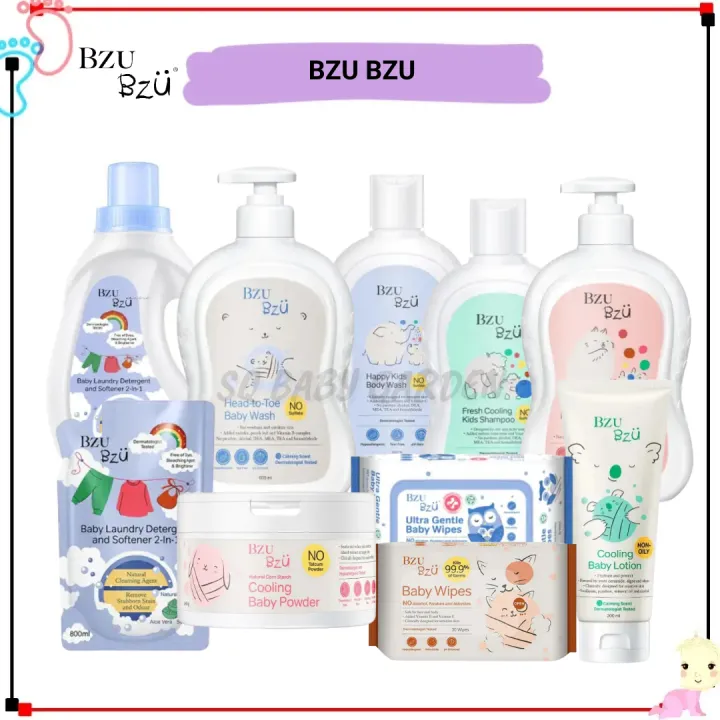 BZUBZU / BZU BZU Baby Wipes / Head to Toe Wash / Kids Shampoo / Cooling ...