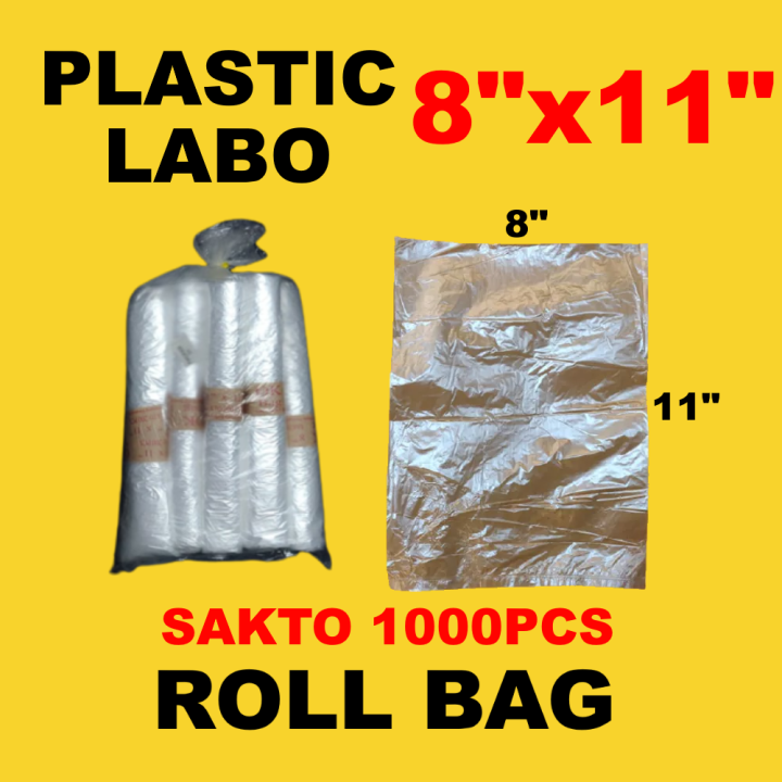 HD Roll Plastic Bag - 8x11 OK LABO (5 PACKS of 200PCS PER ROLL) 1000 ...