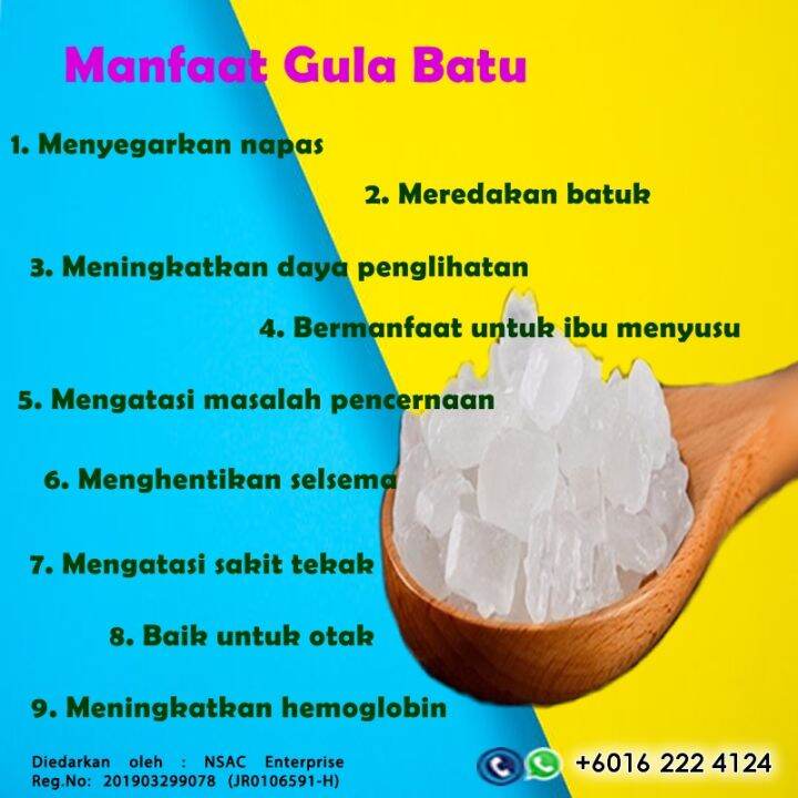 Gula Batu, Rock Sugar, Lump Sugar 100g | Lazada