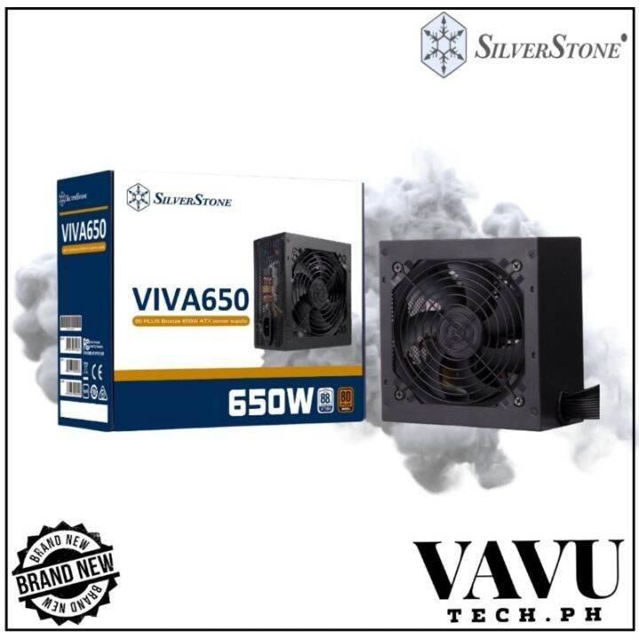 Silverstone SST-VA650-B VIVA650 650w 80+ Bronze (Black Flat Cable ...