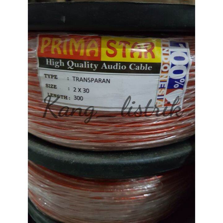 Kabel Transparan / Kabel Audio / Kabel Speaker 2x30 300Yard | Lazada ...