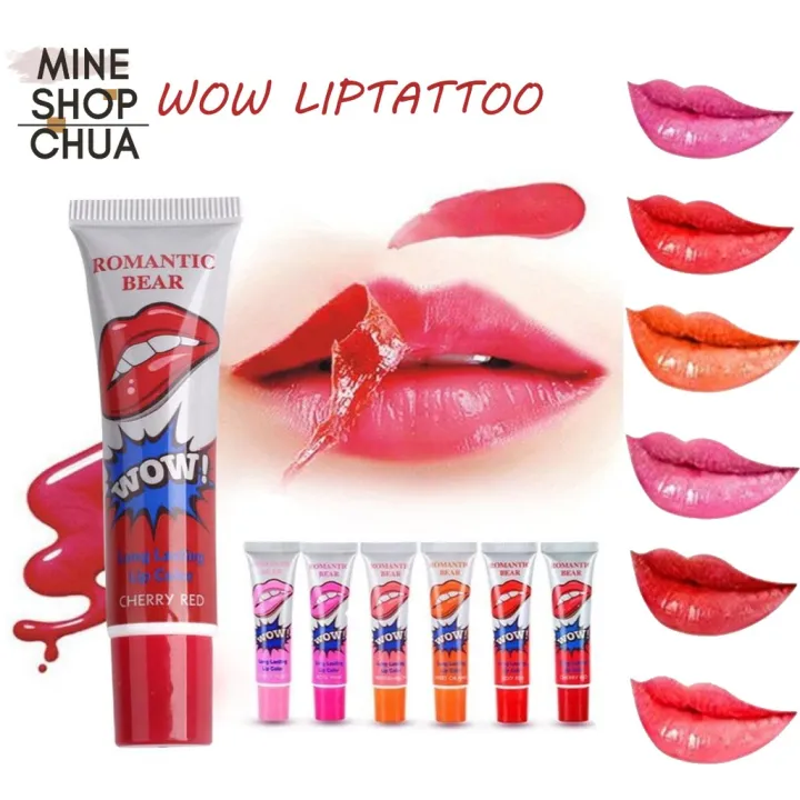WOW Lip tattoo Romantic Bear, beauty skin care lip tattoo, wow long ...