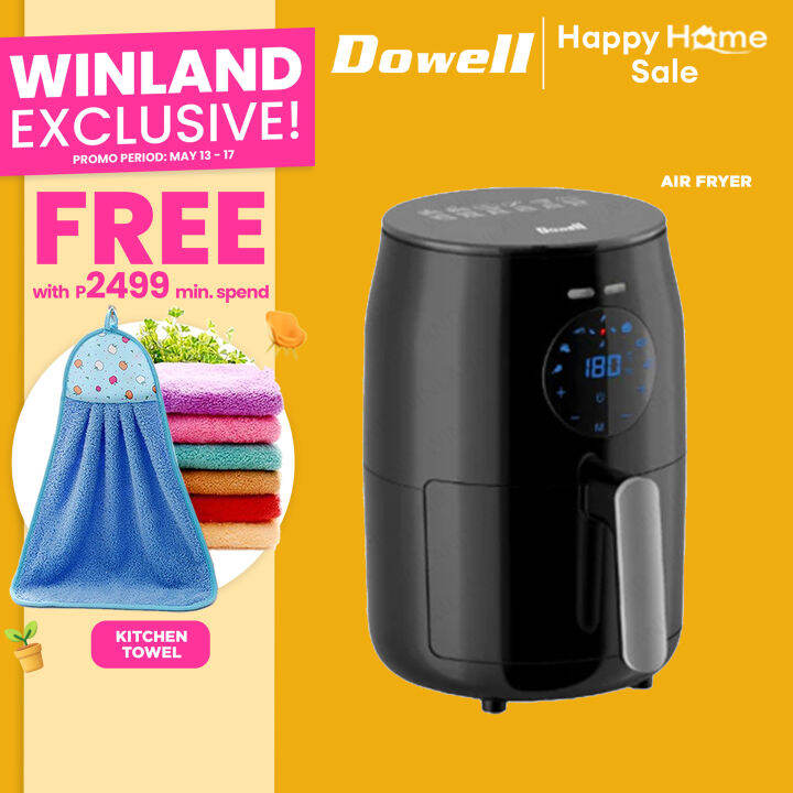 DOWELL by Winland 1.8 Liters Air Fryer Compact size/design AF-182D ...