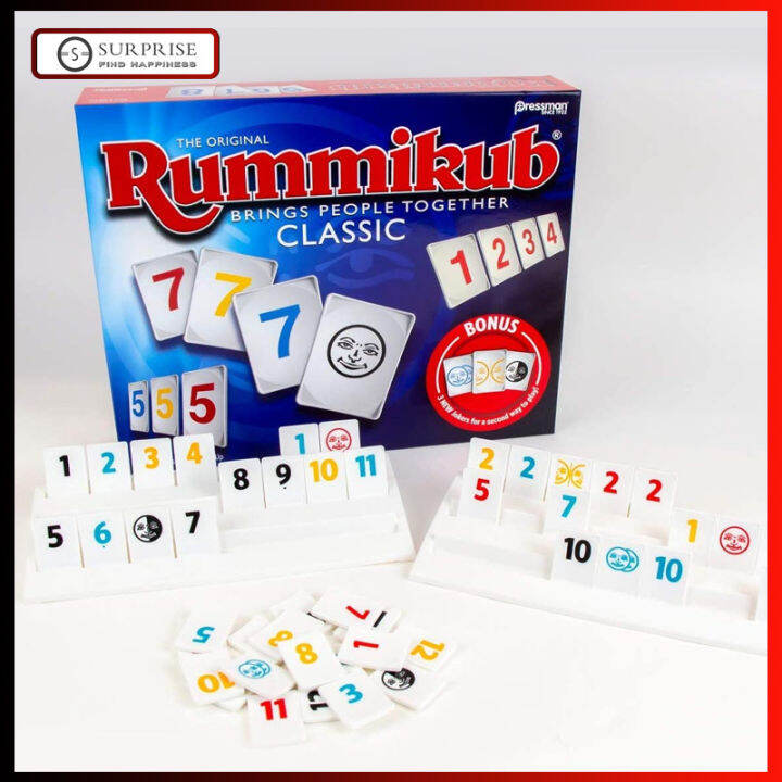 The Original Rummikub Board Game Travel Box with Bonus Jokers Game ...