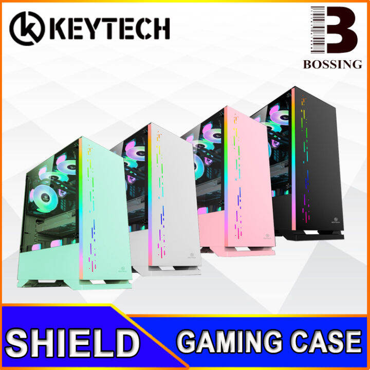 KEYTECH SHIELD BLACK | WHITE | PINK | Mint RGB LIGHT STRIP ATX TG MID ...