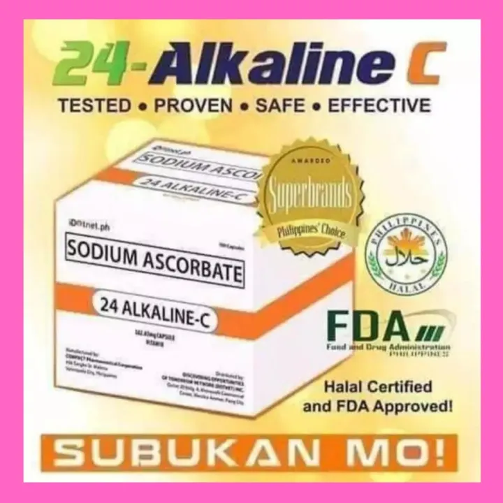 24 Alkaline C - Authentic Vitamins C (FDA APPROVED) | Lazada PH