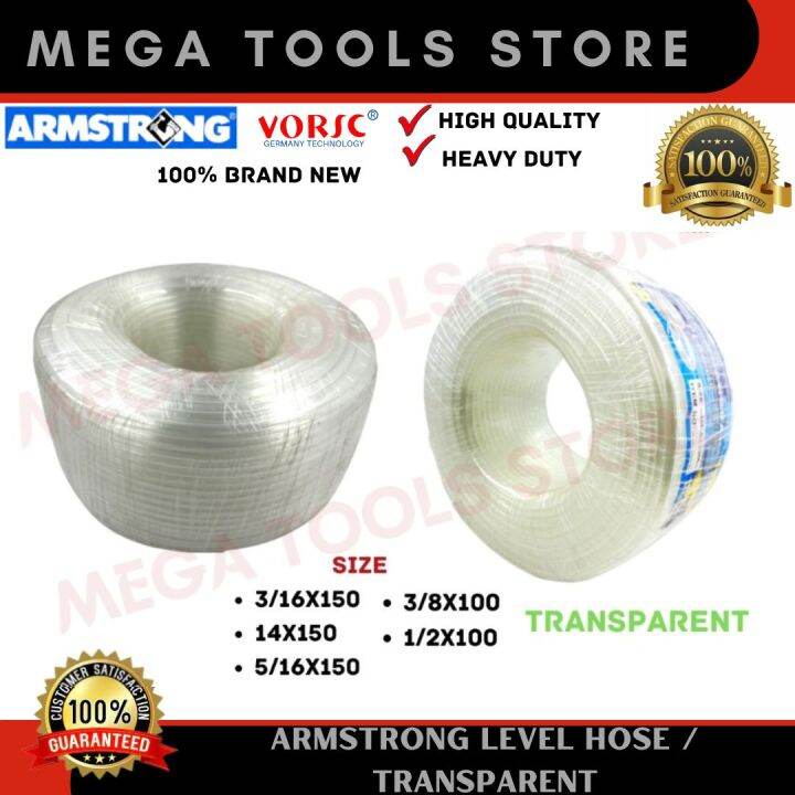 ARMSTRONG Plastic Level Hose (TRANSPARENT)HEAVY SUTY | Lazada PH