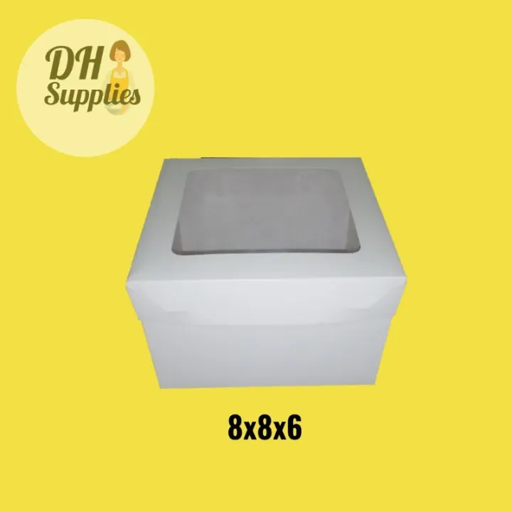 Tall Cake box 8x8x6 inches (10pcs 20 pcs per pack) | Lazada PH