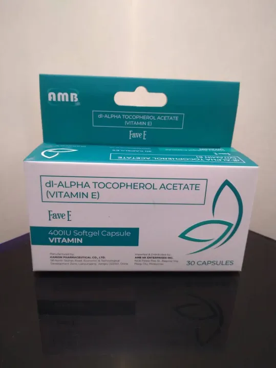 FAVE E VITAMIN E 400IU SOFTGEL CAPSULE 30 CAPS PER BOX | Lazada PH
