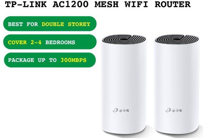 TP-Link Deco HC4 AC1200 Whole Home Mesh Wi-Fi System (2 Packs) Support ...