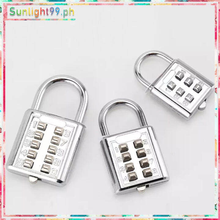 6/8/10-Digits combination padlock,digital lock,push button combination password lock.Sunligth99 ...
