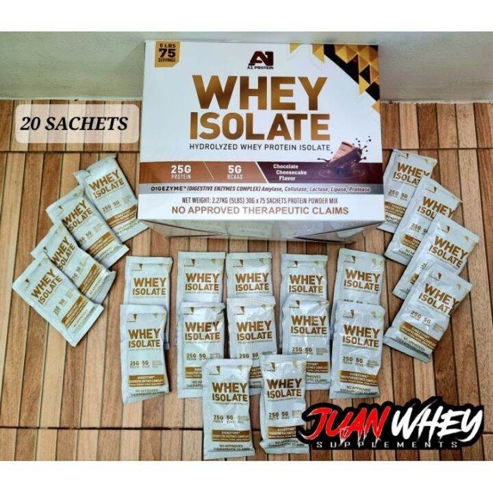 A1 PROTEIN WHEY ISOLATE 5 10 15 20 SACHETS | Lazada PH