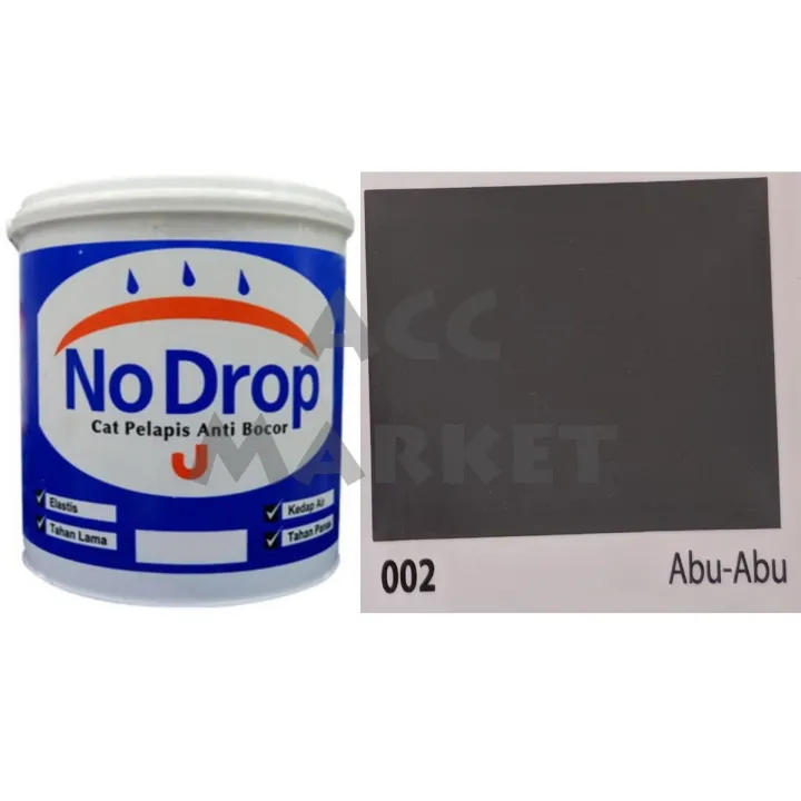 Cat Tembok Dinding 4kg No Drop Warna Abu Nodrop 002 | Lazada Indonesia