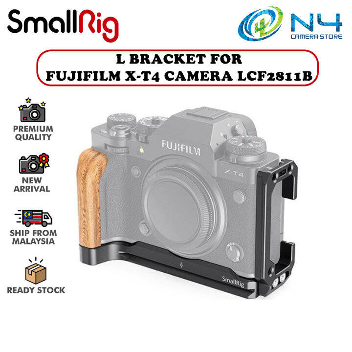 SmallRig XT4 Camera L Bracket for FUJIFILM X-T4 Camera Feature w Arca Style Quick Release Plate ...