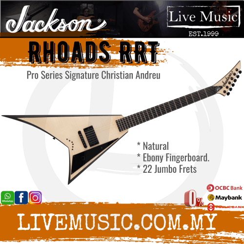 Jackson Pro Series Signature Christian Andreu Rhoads RRT, Ebony ...