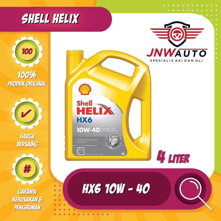 SHELL HELIX HX6 10W-40 4 LITER | Lazada Indonesia