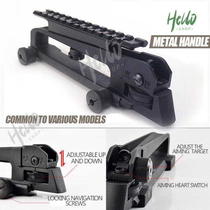 Aluminum Tactical Handle Carry Scope Rail Mount Weaver Picatinny See-thru Black & carry handle ...