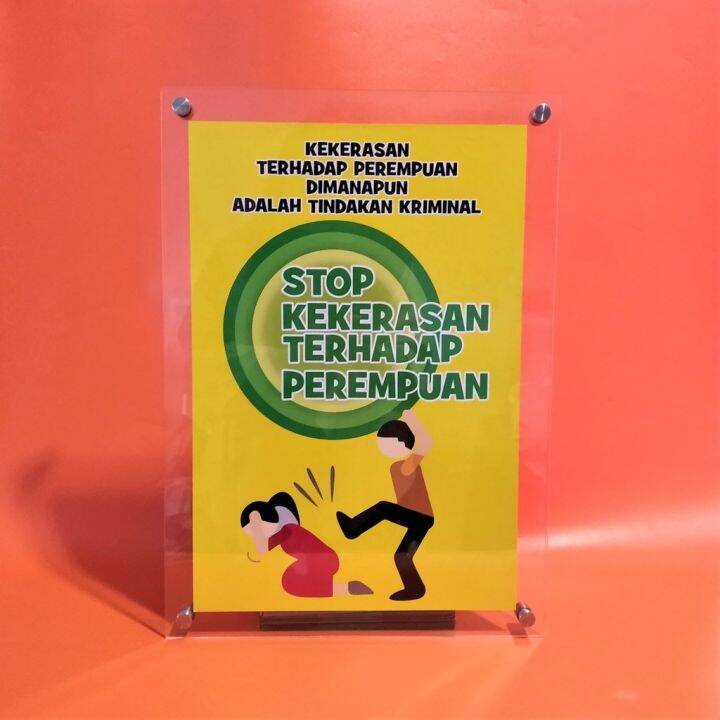 Poster Akrilik Stop Kekerasan terhadap Perempuan | Lazada Indonesia
