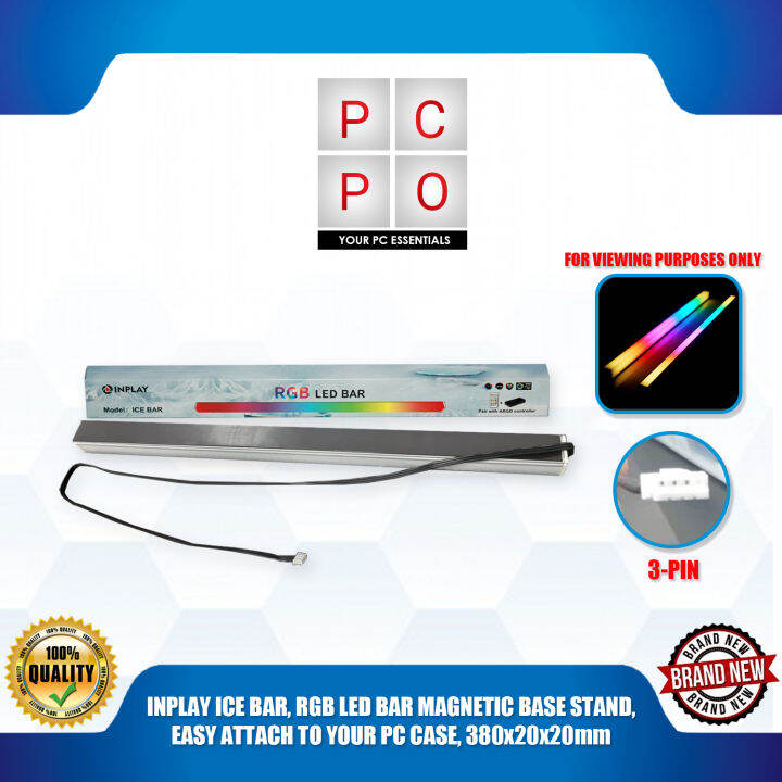 INPLAY ICE BAR, RGB LED BAR, MAGNETIC BASE STAND, EASY ATTACH TO YOUR ...