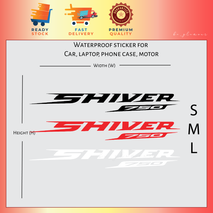 Aprilia Shiver 750 Sticker Reflective Stiker racing motogp motorsport ...