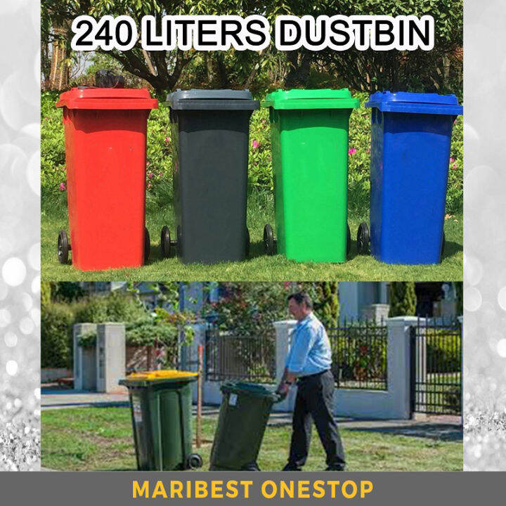 240 Liters Large 240L Dustbin Trash Can Garbage Bin Recycle Bin ...