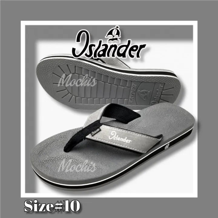 Islander Men's 'Grey/Black' Authentic and Original slippers (Makapal ...