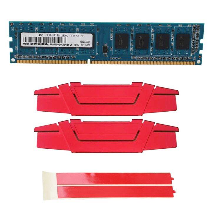 4GB DDR3 1600Mhz RAM Memory+Cooling Vest 1RX8 PC3L-12800U Ram for Intel ...