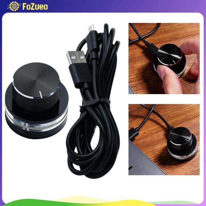 FoZueo USB One-Key Keyboard Knob Backlit Programming Keypad Custom ...