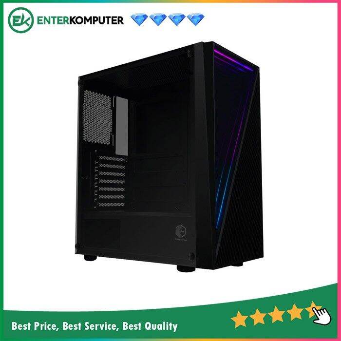 Casing CUBE GAMING YOSEMIT - ATX - INFINITE RGB LED MIRROR | Lazada ...