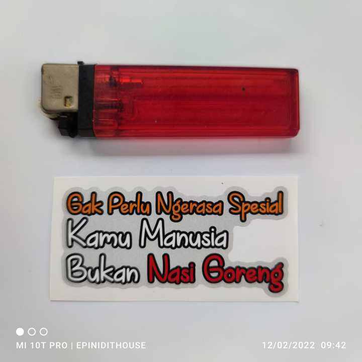 Stiker Ga Perlu Spesial Kata Humor Lucu Viral Nyleneh Meme Motor Helm ...