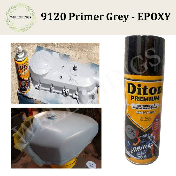 Cat Pilox Diton Premium 9120 Epoxy Primer Grey dasaran abu 400ml ...